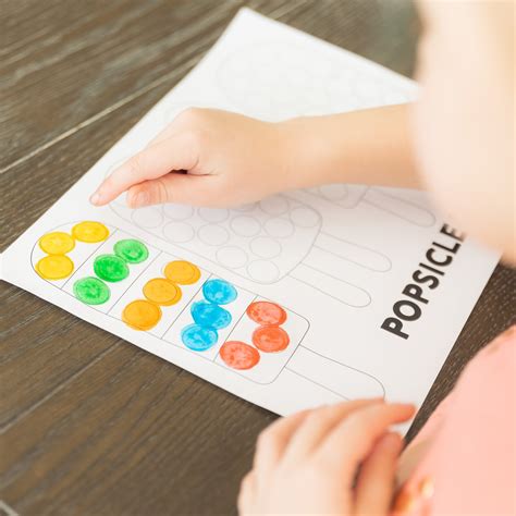 Dot Marker Popsicle Printable Do A Dot Pom Pom Activity Dot Marker