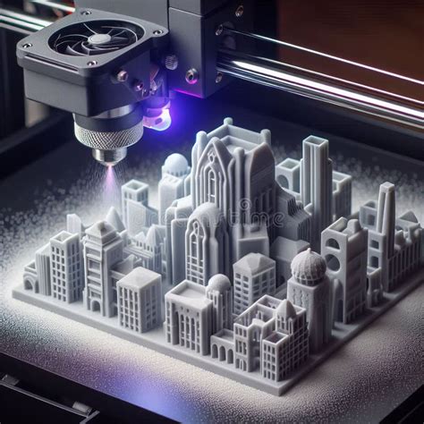 A D Printing Method That Uses A Laser To Fuse Powder Particles Stock
