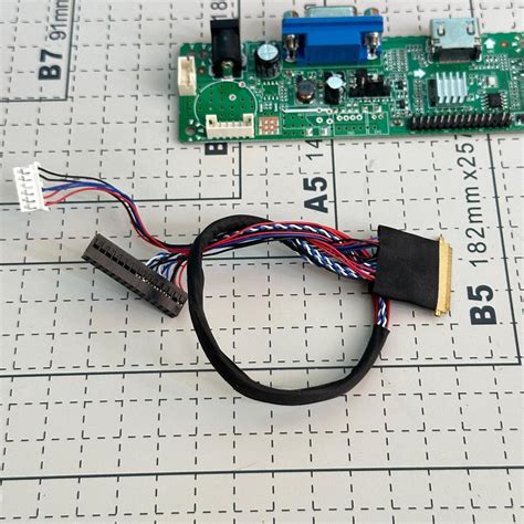 Jual Kabel LVDS Panel Layar Laptop LVDS IPEX 40 PIN Untuk Board Universal SInge Chanel Dual