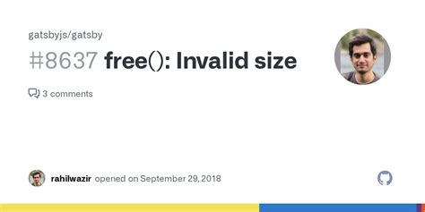 Free Invalid Size · Issue 8637 · Gatsbyjsgatsby · Github