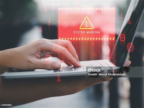 system warnings errors on computer networks and the internet stock