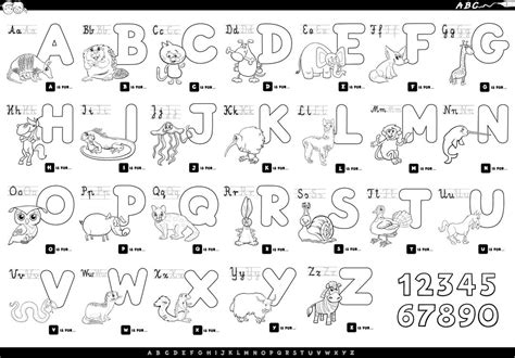 Giant Alphabet Coloring Poster Back To School Doodles Etsy