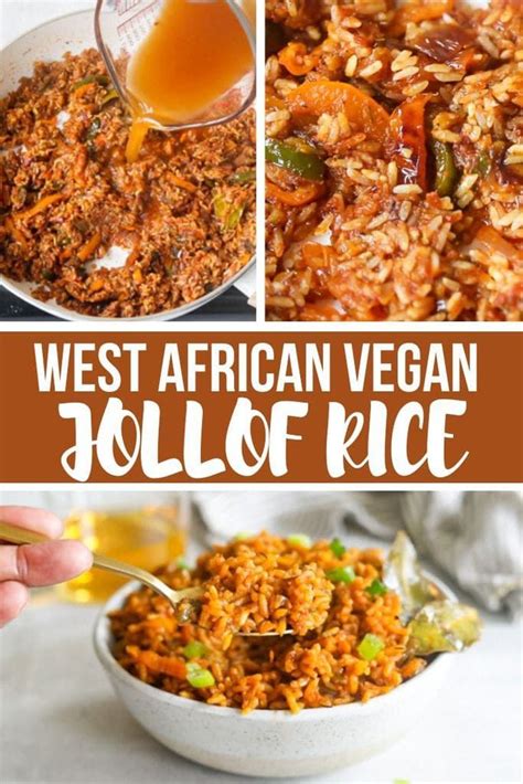 Vegan Jollof Rice Recipe Vegetarian Recipes African Food Veggie