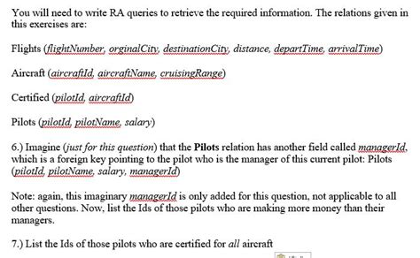 Solved You Will Need To Write Ra Queries To Retrieve The