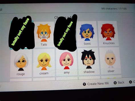 Made Some Sanic Miis Because Nintendo Wont R Moonpissing