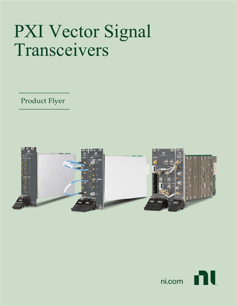 Pxi Vector Signal Transceivers Product Flyer