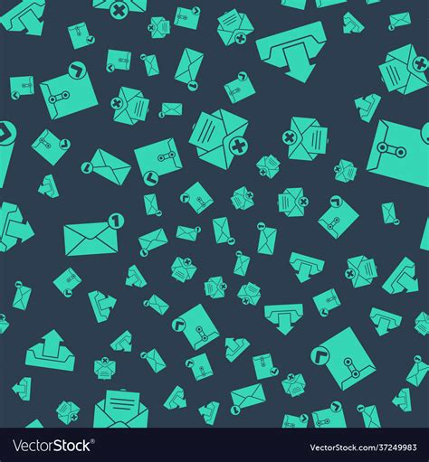 Set Delete Envelope Upload Inbox Envelope Vector Image