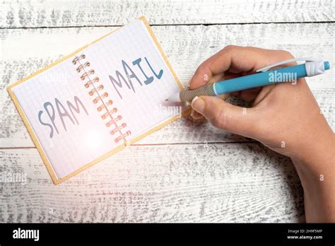 Text Showing Inspiration Spam Mail Word For Intrusive Advertising Inappropriate Messages Sent