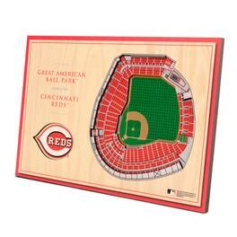 Youthefan Cincinnati Reds 14 X 10 5 3d Stadiumviews Desktop Display