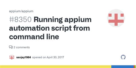 Running Appium Automation Script From Command Line · Issue 8350
