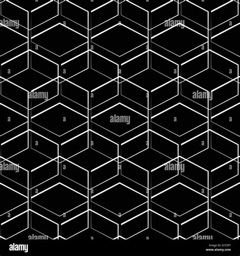 Grid Mesh Geometric Seamlessly Repeatable Pattern Monochrome