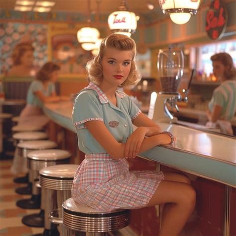 Free Retro Diner Waitress Image Retro Diner Waitress Download At