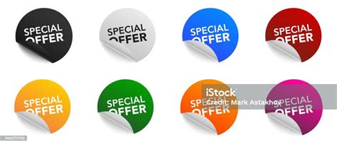 특별 제공 서클 스티커 세트 특별 제공 라벨 태그 컬렉션 벡터 그림입니다 광고 할인 기호 가격에 대한 스톡 벡터 아트 및 기타 이미지 Istock
