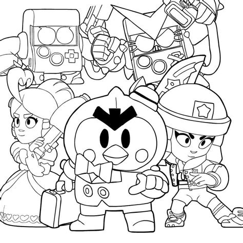 Brawl Stars Coloring Pages ColoringLib