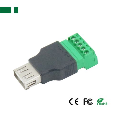 Cbn 098f Usb 20 Type A Female To 5 Pin Screw Connector