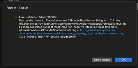 Unable To Release Ios Build Issue AgoraIO Extensions Agora Flutter SDK GitHub
