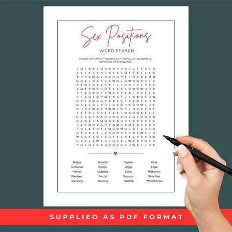 Sexy Word Search Sexy Word Games Printable Activities For Adults Naughty Game Bundle Hen
