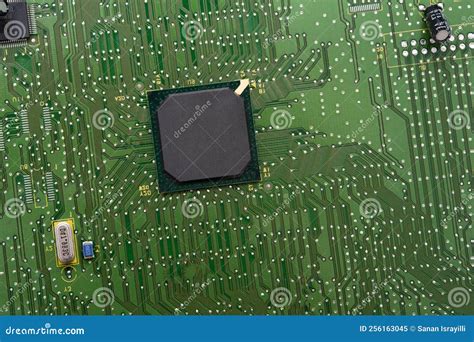 Microcontroller On Motherboard Stock Image Image Of Closeup Chipset