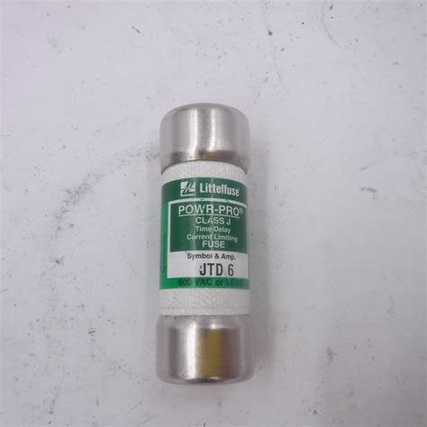 Littelfuse Jtd 6id Class J Fuse 6 Amp 600vac Time Delay Current Limiting Ebay