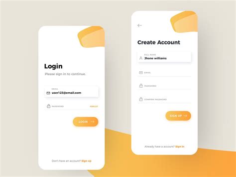 Pin On Login Signup Screen Ui