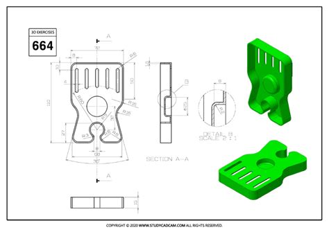 D CAD EXERCISES STUDYCADCAM Mechanical Engineering Design Mechanical Design D Drawings