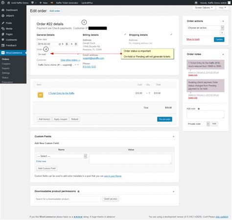 Plugin Instructions Silver Gold Wordpress Raffle Ticket Generator For Woocommerce