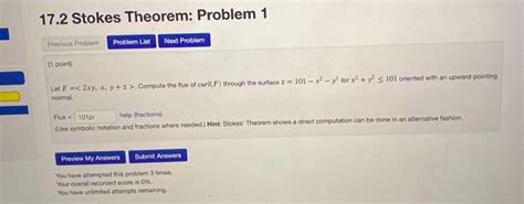 solved 17 3 divergence theorem problem 7 previous problem