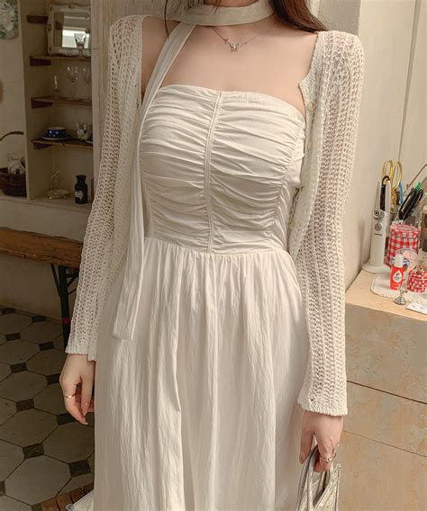 러브썸원 린네아 썸머 그물 니트 크롭 가디건