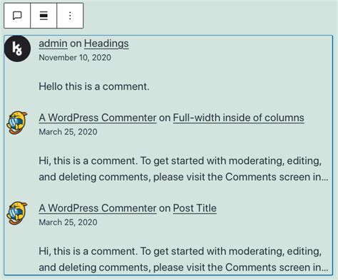 Latest Comments Block Block Includes Unnecessary Left Margin Padding