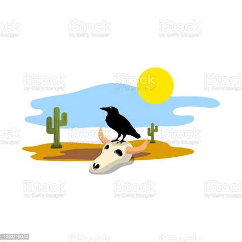 만화 스타일의 와일드 웨스트 다채로운 풍경 벡터 일러스트레이션 0명에 대한 스톡 벡터 아트 및 기타 이미지 0명 경관