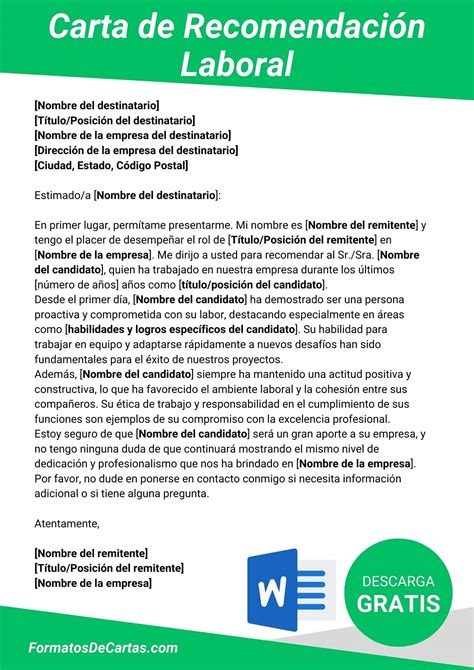 Carta De Compromiso Laboral Formatos De Cartas