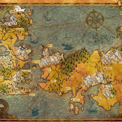 Game Of Thrones Map See The Known World Westeros The Wall And More