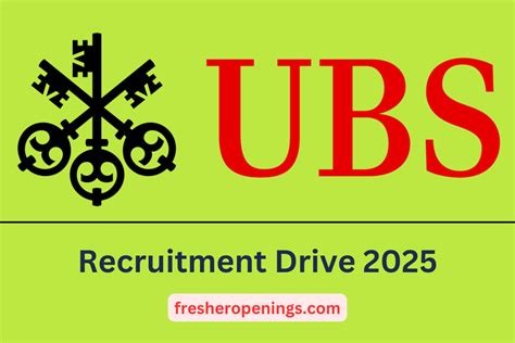 Ubs Off Campus 2025 Hiring Freshers Salary Up To 12 Lpa