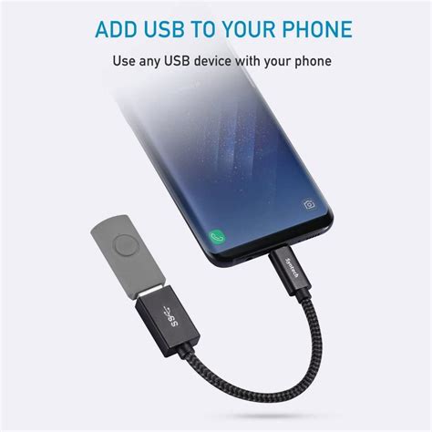 Syntech USB C To USB Adapter 2 Pack USB C To USB 3 0 Adapter USB Type C To USB Thunderbolt 3