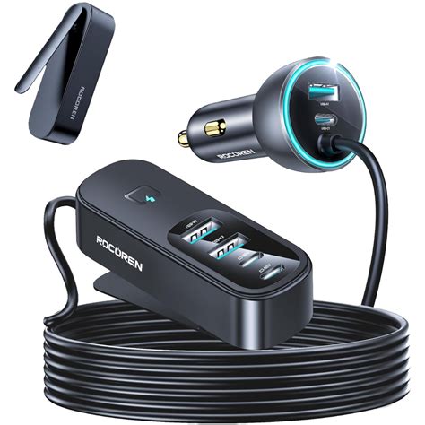 Rocoren Zhongxiang Series 6 Port Fast Car Charger With Cable 3c 3a 105w Prix Micromagma Maroc
