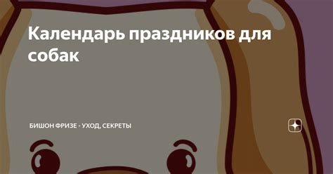 Календарь праздников для собак Бишон Фризе уход секреты Дзен