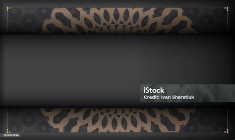 그리스 패턴엽서 인쇄 디자인용 템플릿입니다 고급 장식과 로고와 텍스트에 대한 장소 회색 배너 템플릿 0명에 대한 스톡 벡터 아트 및 기타 이미지 Istock