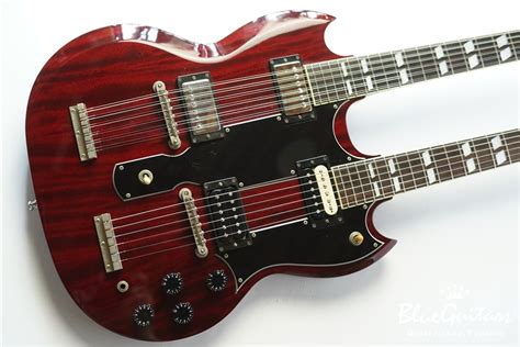 Orville By Gibson Eds 1275 Sg Double Neck Cherry Blue Guitars
