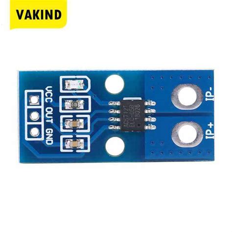 Acs724 Hall Current Sensor Electronic Module Dc 5v Single Voltage Work