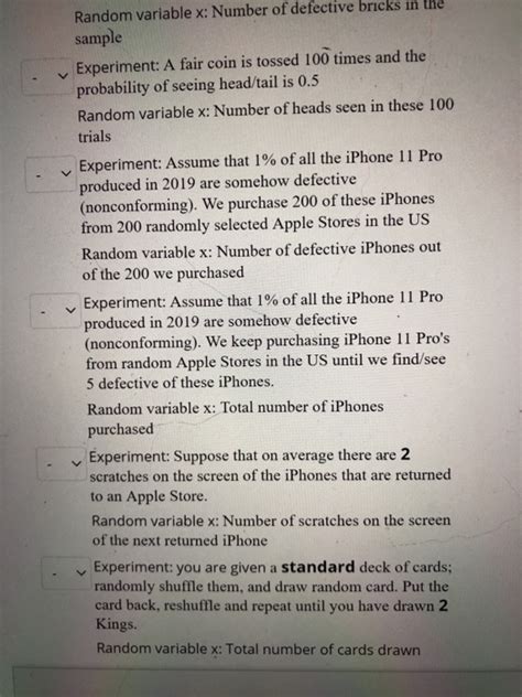 Solved Match Each Random Variable With The Distribution That