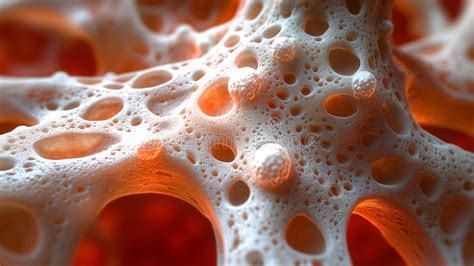 Microscopic View Of Bone Tissue Structure Stock Illustration Illustration Of Supplement White