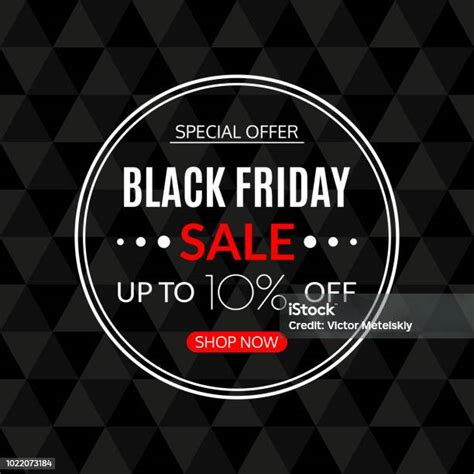 검은 금요일 판매 배너 10 가격에서 할인 카드 또는 스티커 특별 행사 우표 판매 포스터 전단지 가격 태그 디자인 요소 벡터 일러스트입니다 10에 대한 스톡 벡터 아트 및