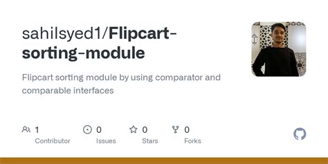 Github Sahilsyed1flipcart Sorting Module Flipcart Sorting Module By