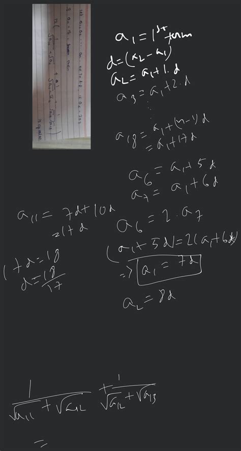 Let A1 A2 An Be In A P If A5 2a7 A11 18 Seres Then12 A10 1