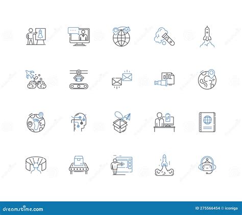 Modernizations Line Icons Collection Innovation Upgrades Revamping Enhancements Progression