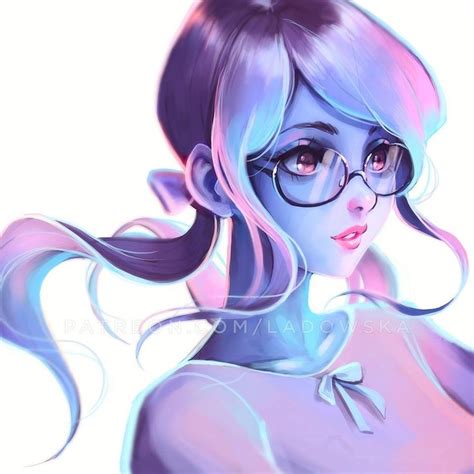 A Woman Wearing Glasses Digital Painting