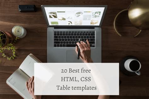20 Best Free Html Css Table Templates Wpshopmart