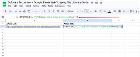 Google Sheets Web Scraping The Ultimate Guide