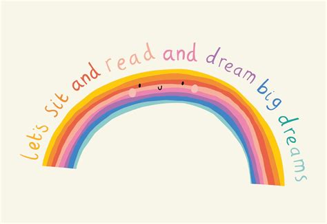 Lets Sit And Read Rainbow Art Print Abel And The Label