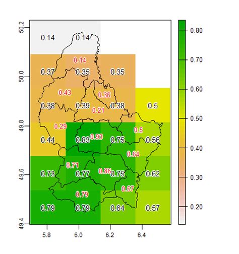 R Rasterizing Polygons With Complicated Weighting Stack Overflow